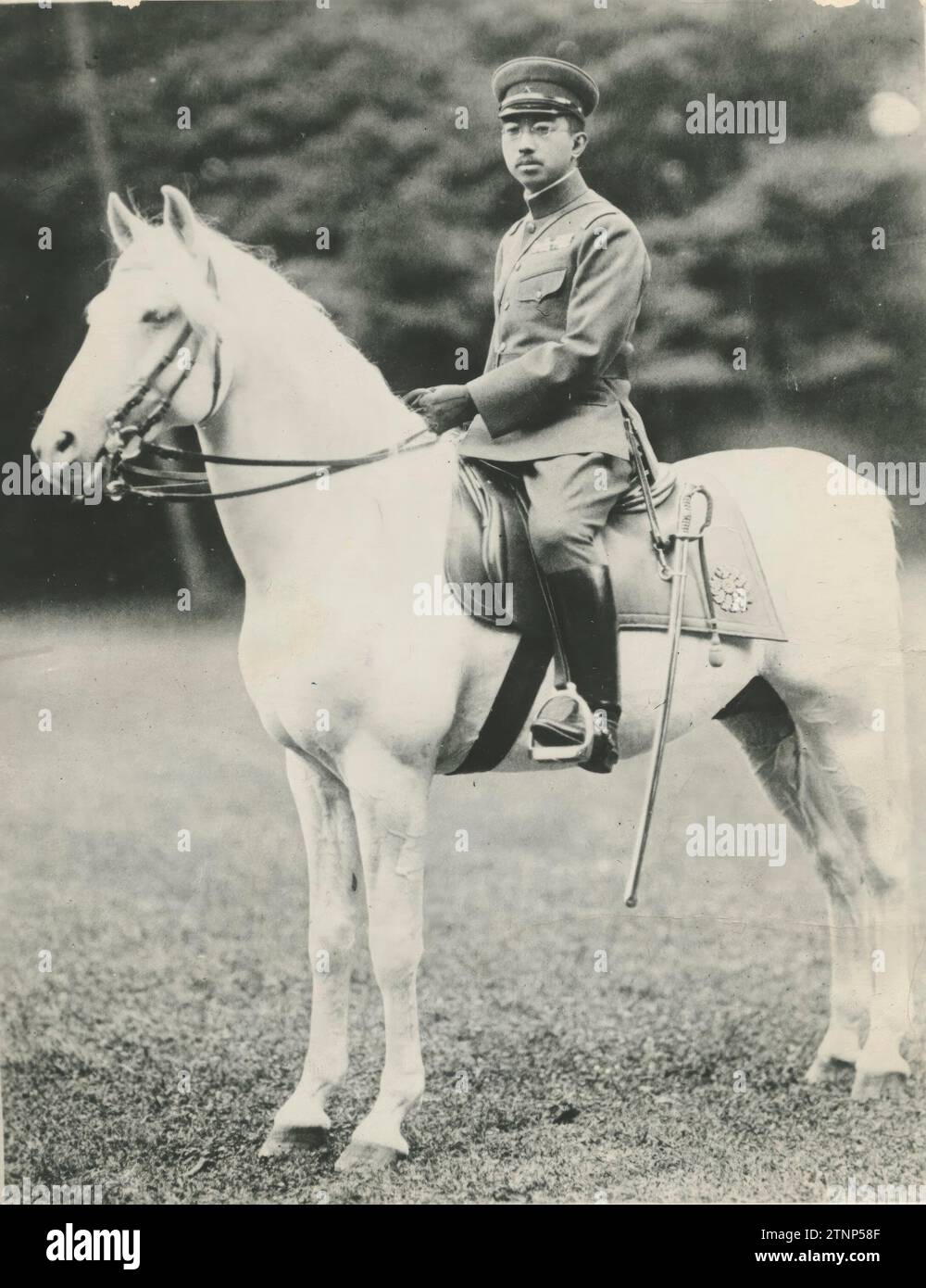 12/31/1944. Hiro Hito, Emperor of Japan, Riding on Horseback through ...