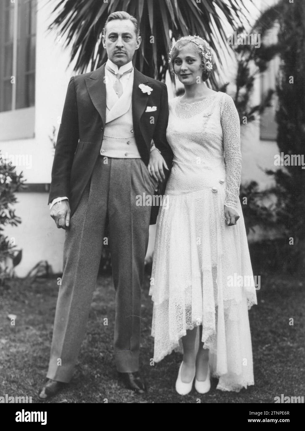12/31/1927. Wedding of John Barrymore and Dolores Costello. Credit ...