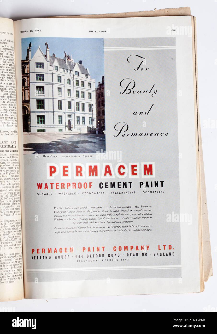 Advertising from a copy of 1940s The Builder Magazine : Permacem ...