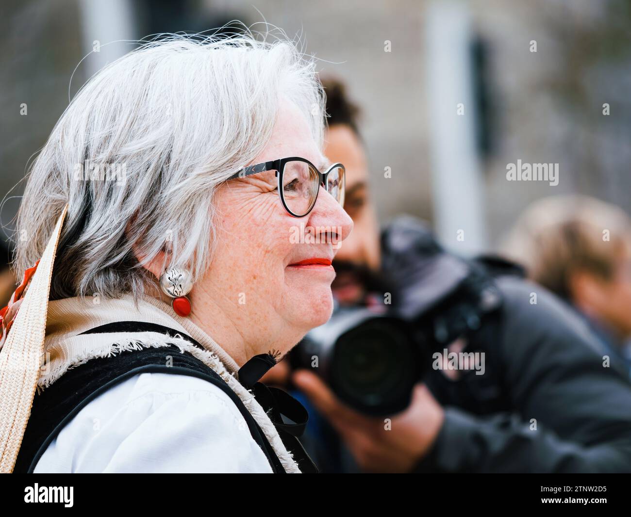 Strasbourg, France - Mar 29, 2023: Smiling senior woman - Swiss seniors ...