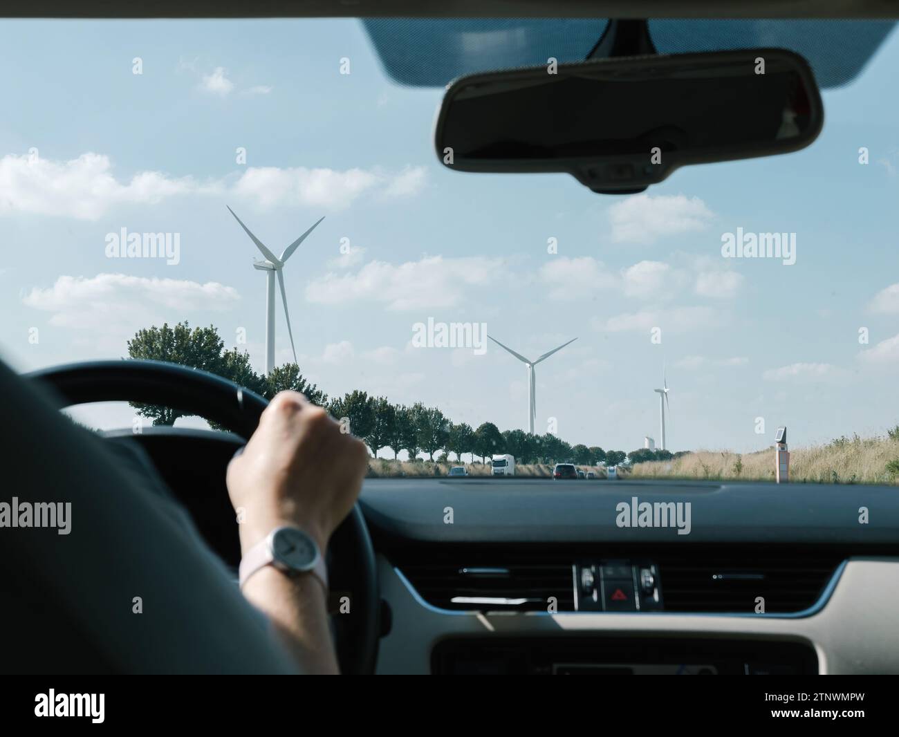 Driving wind turbine farm in hi-res stock photography and images - Alamy