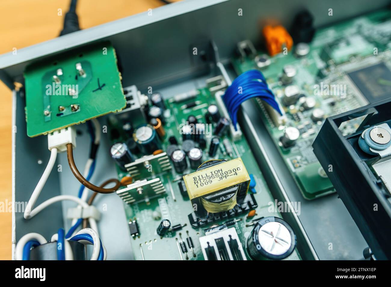 Munich, Germany - Sep 11, 2023: Open metallic lid of Onkyo C-SVL5 Super ...