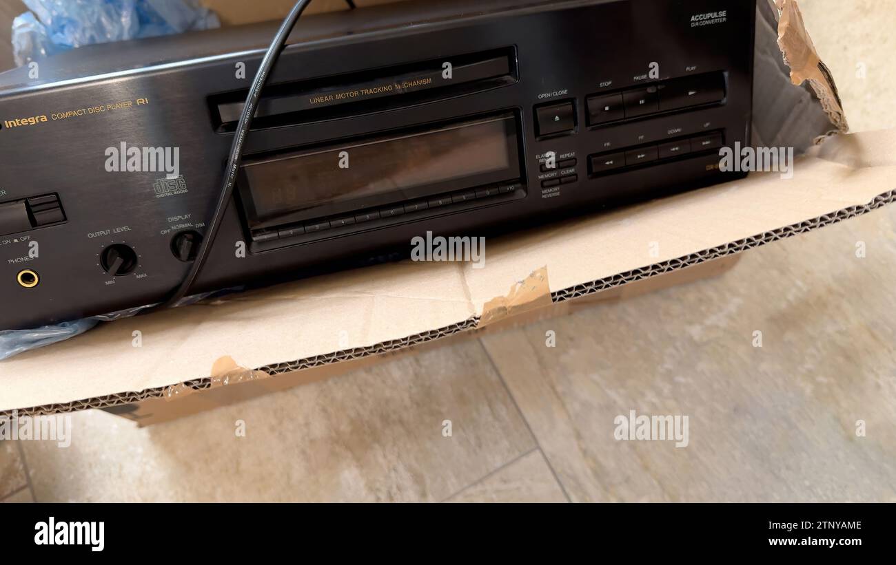 Paris, France - Jun 10, 2023: A top-down perspective of an Onkyo ...