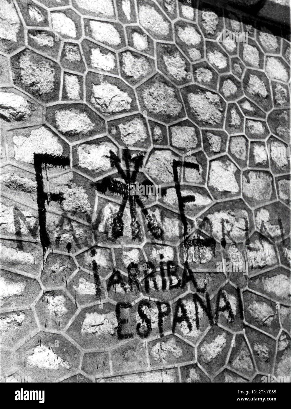 12/31/1936. Painted with Symbols of the Falange, Made on the Walls of ...