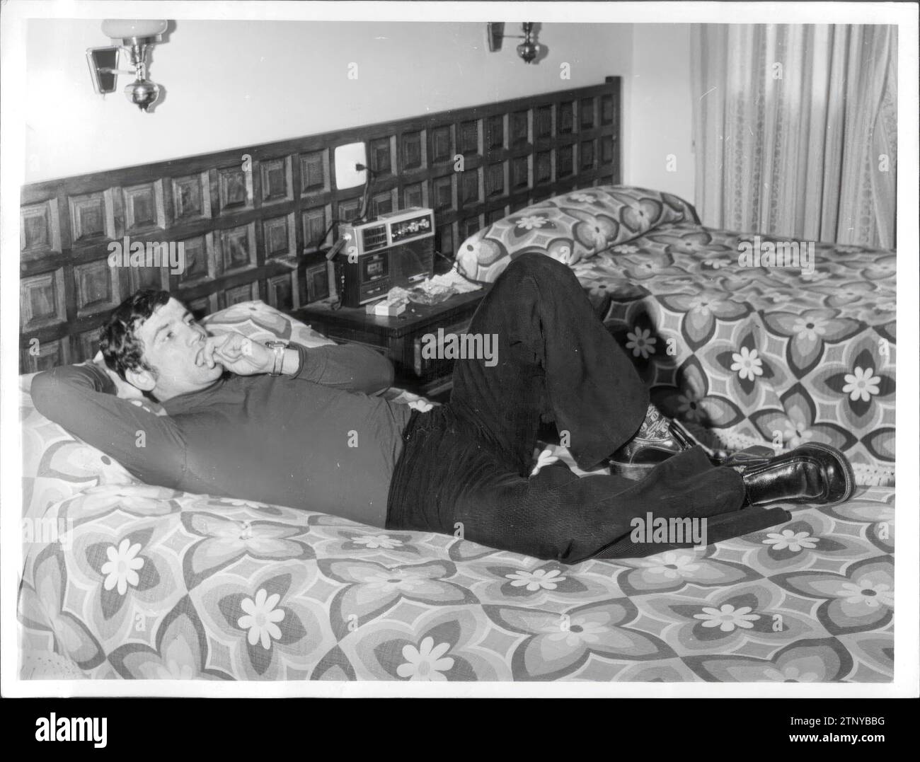 12/31/1974. The Spanish boxer Perico Fernández. Credit: Album / Archivo ...