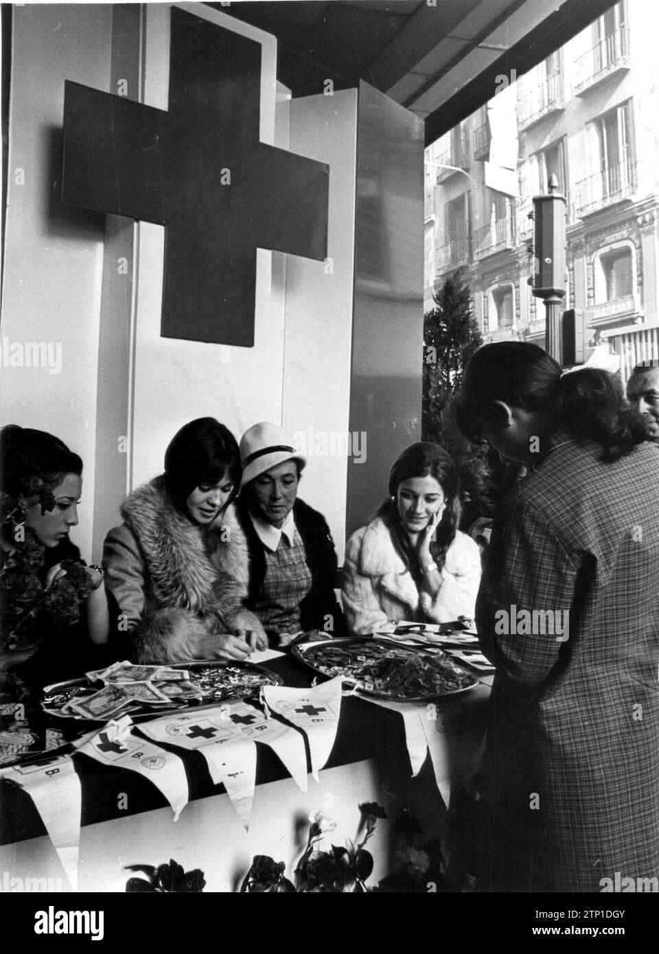 A Petition table during the 1968 Flag Festival. Credit: Album / Archivo ...