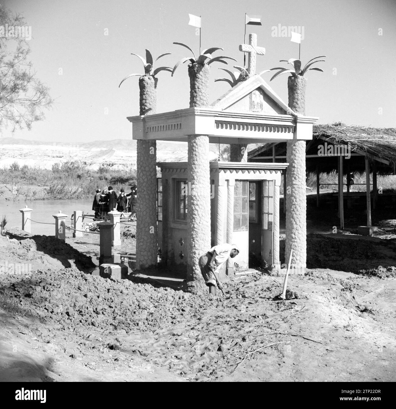 Baptismal site of jesus Black and White Stock Photos & Images - Alamy