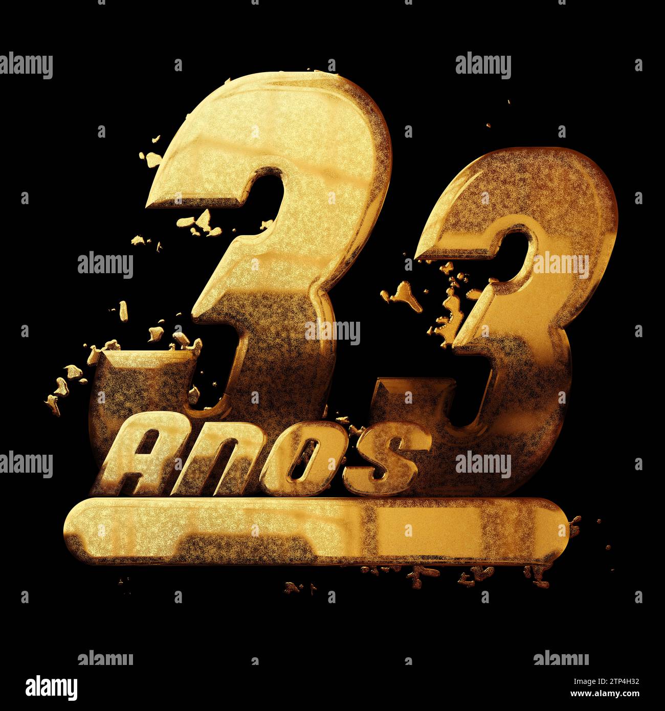 33 year anniversary gold hi-res stock photography and images - Alamy