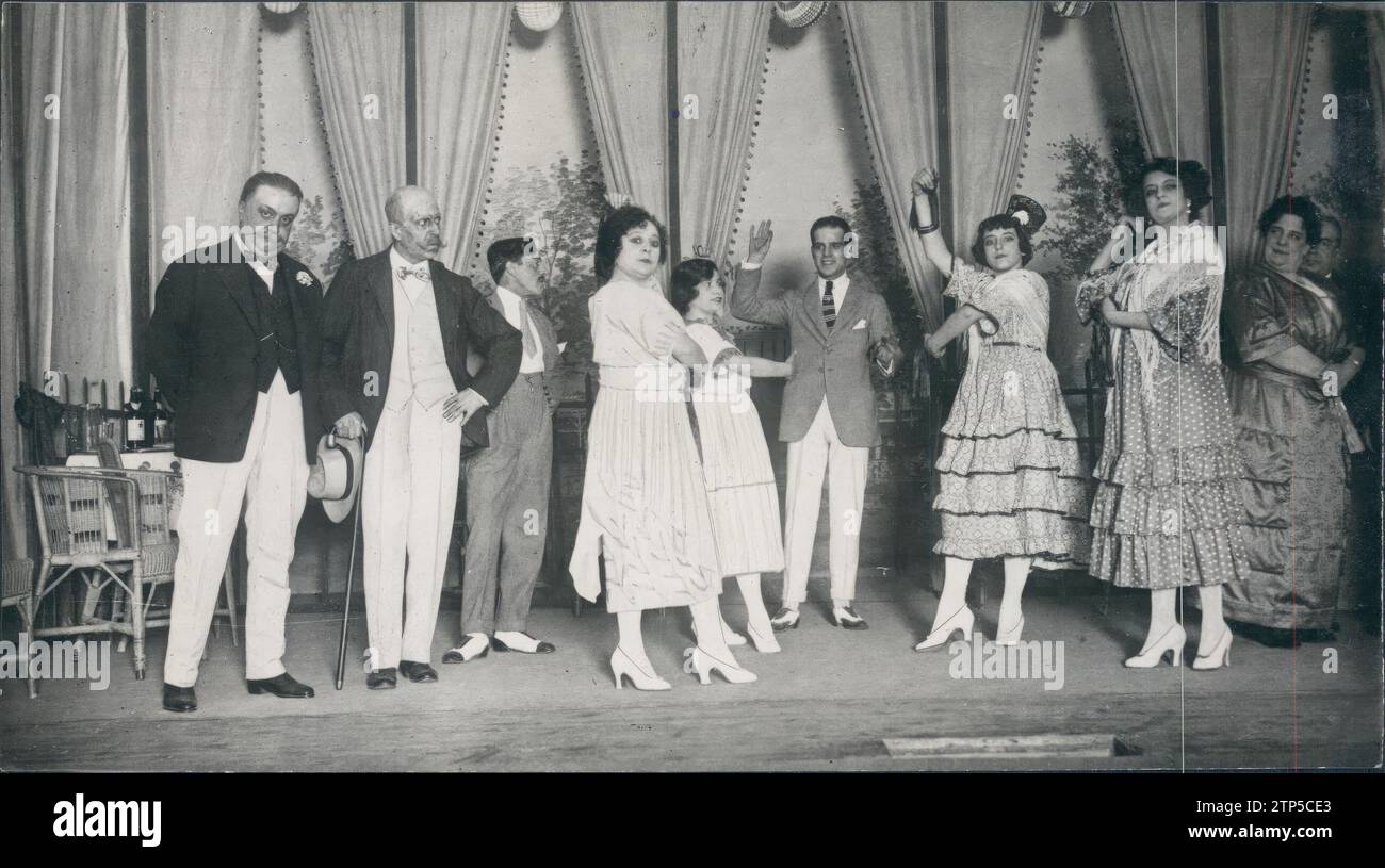 10/31/1919. Madrid. At the Infanta Isabel theater. A scene from the ...