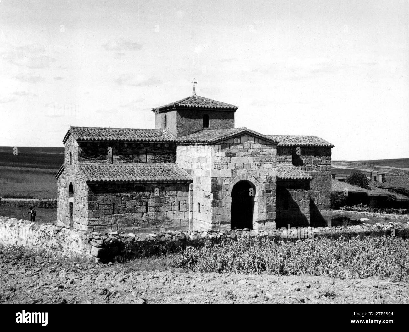 12/31/1955. Visigothic temple of the town of San Pedro de la Nave ...