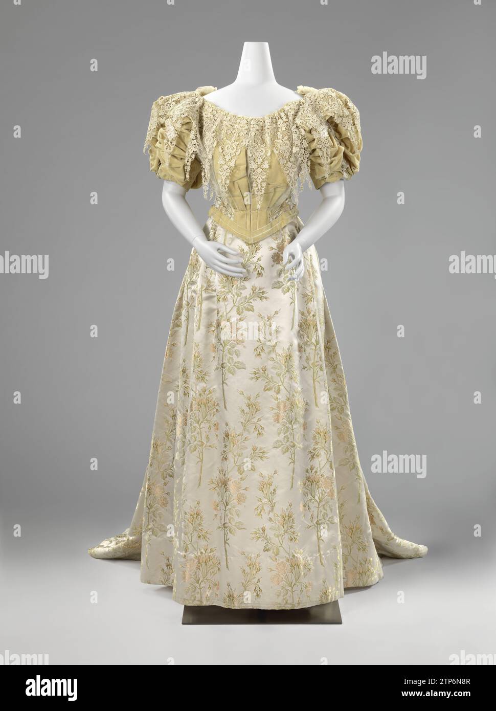 Evening Gown, Van Kerm, c. 1894 - c. 1895 Jellon, consisting of a body ...