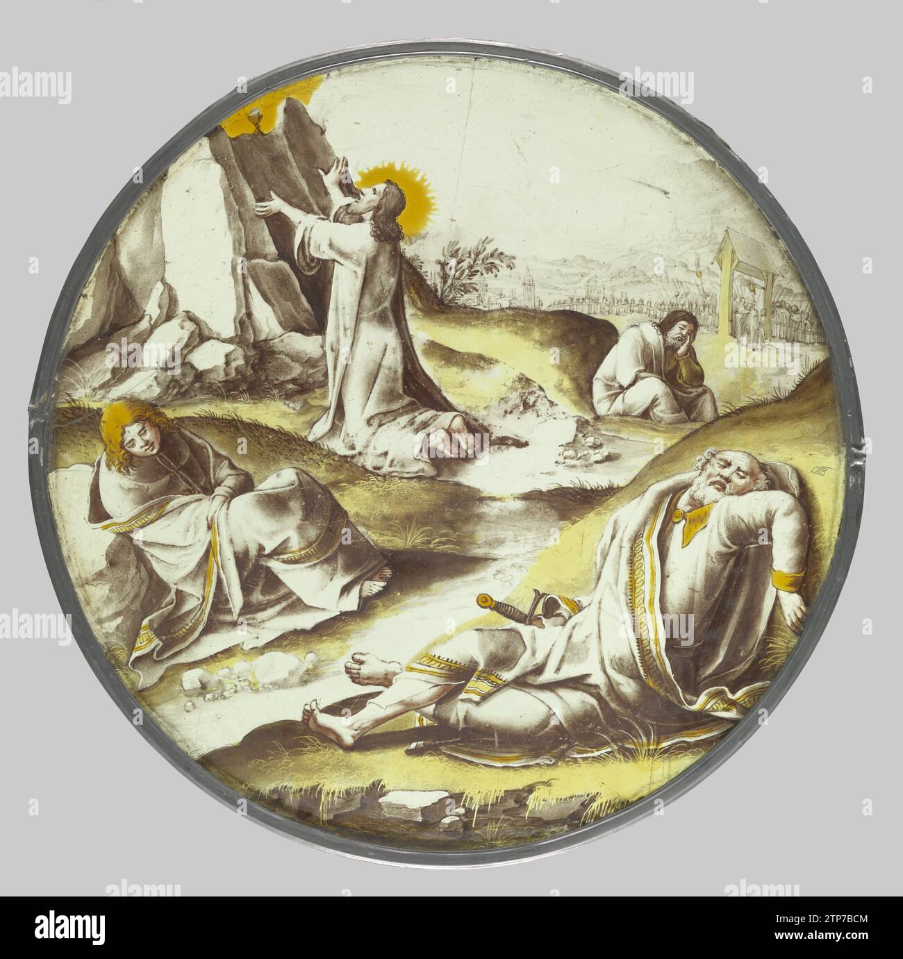 Jesus in the garden of olives, anonymous, after Pieter Coecke van Aelst ...