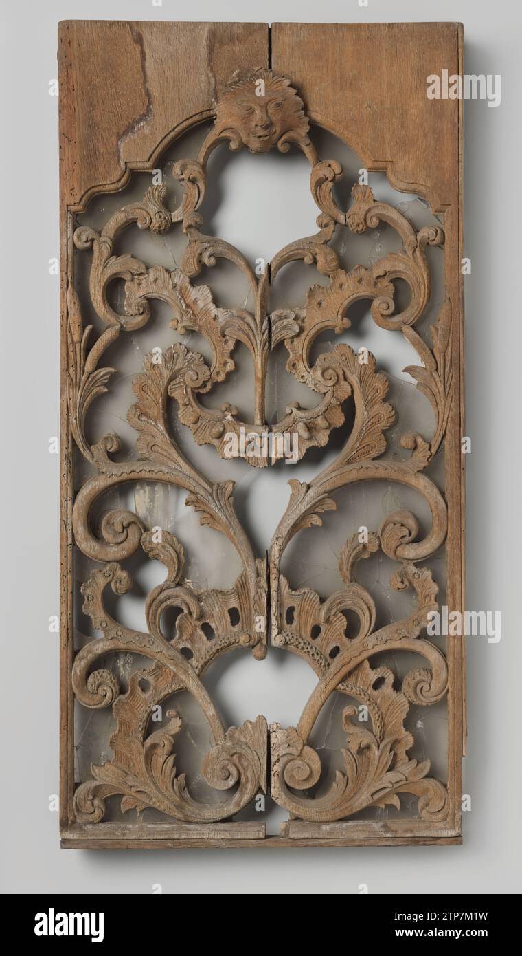 Window or skylight, openwork and edges with rich sculpture, anonymous ...