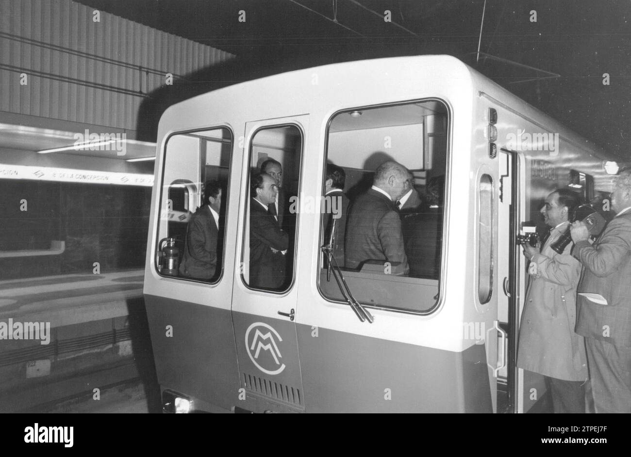 03/15/1979. Inauguration of the América-Pueblo Nuevo section of line 7 ...