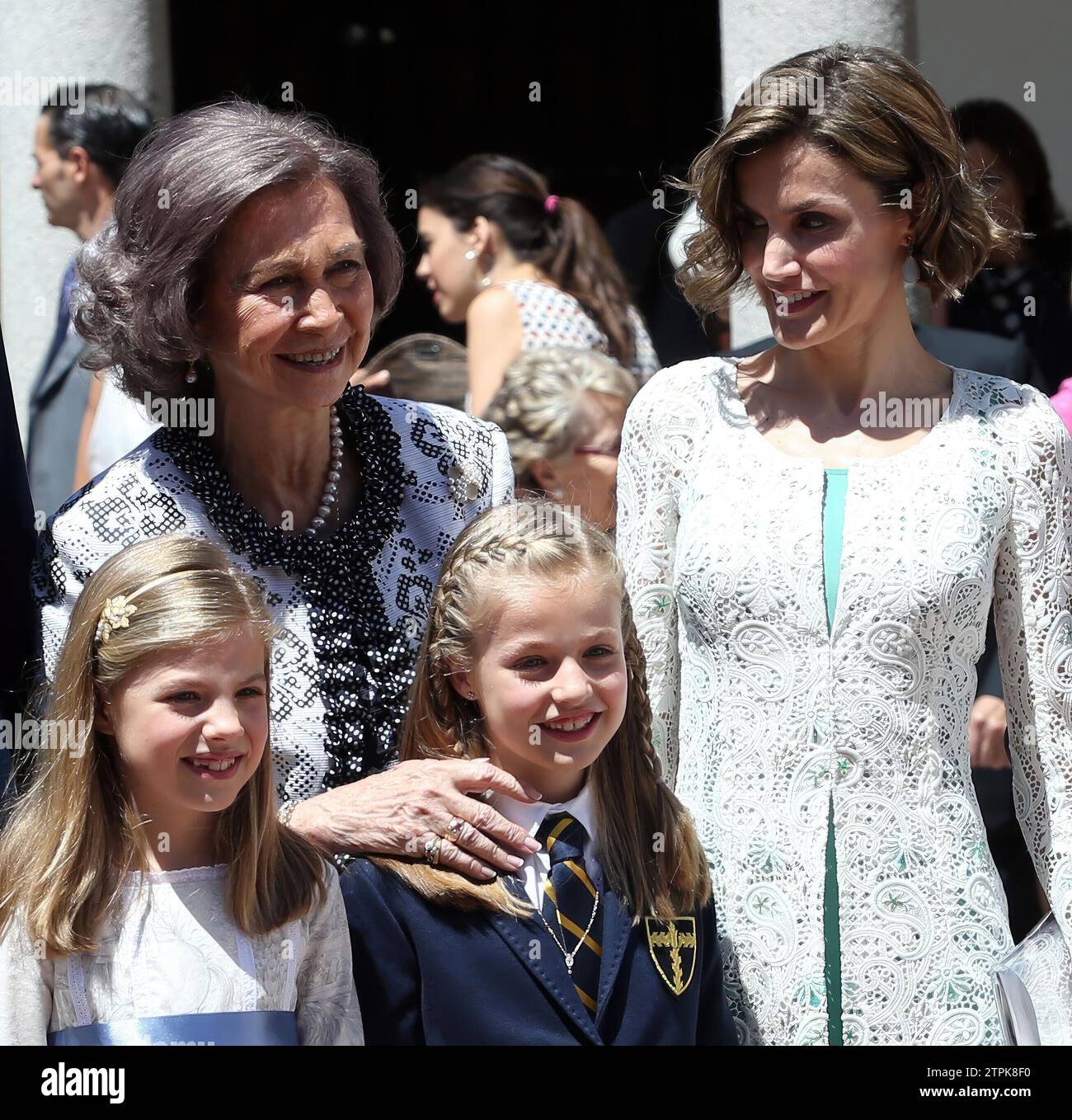 Madrid, 05/20/2015. Ss.Mm: the Kings at the first communion of their ...
