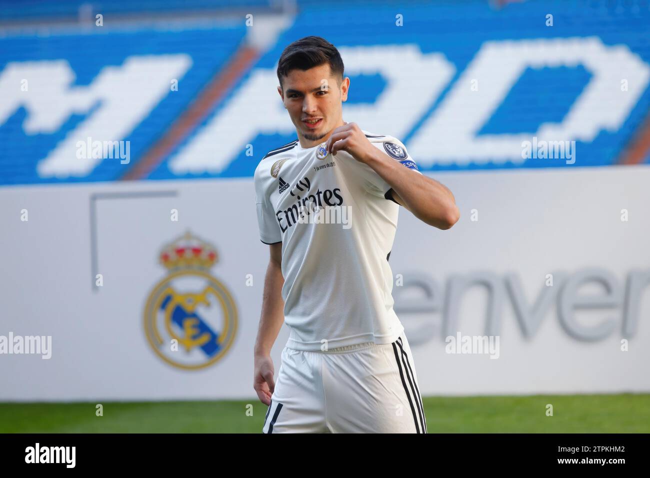 Madrid, 01/07/2019. Official presentation of Brahim Díaz as a new Real ...