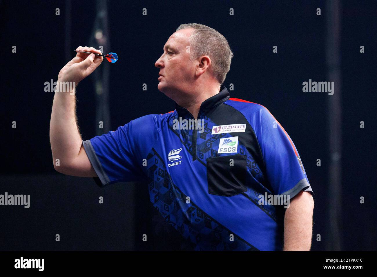 Dartspieler Glen Durrant / Duzza bei der World Darts Gala 2023 in der ...