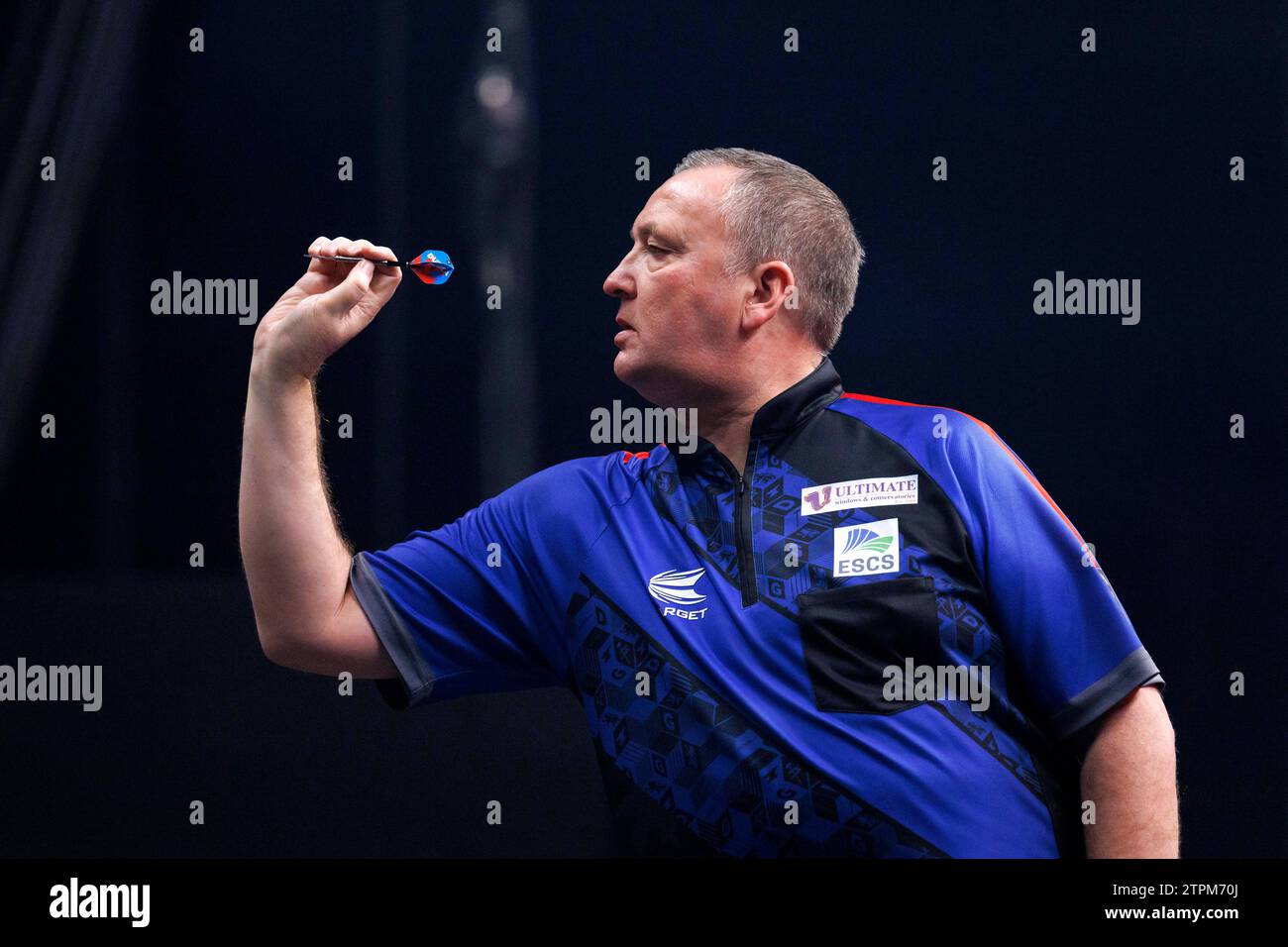 Dartspieler Glen Durrant / Duzza bei der World Darts Gala 2023 in der ...