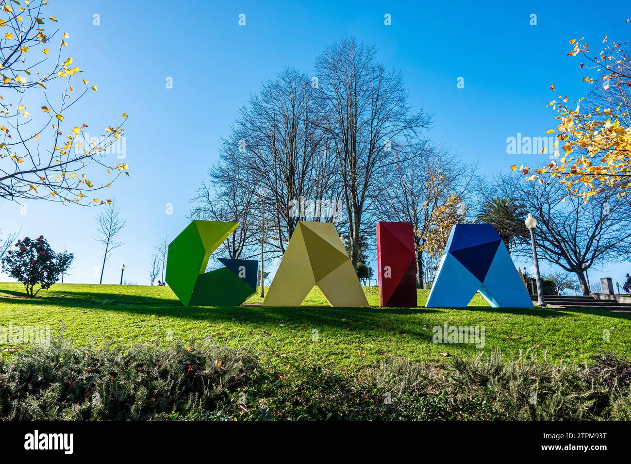 Gaia poster and lettering from the city of Porto Stock Photo - Alamy