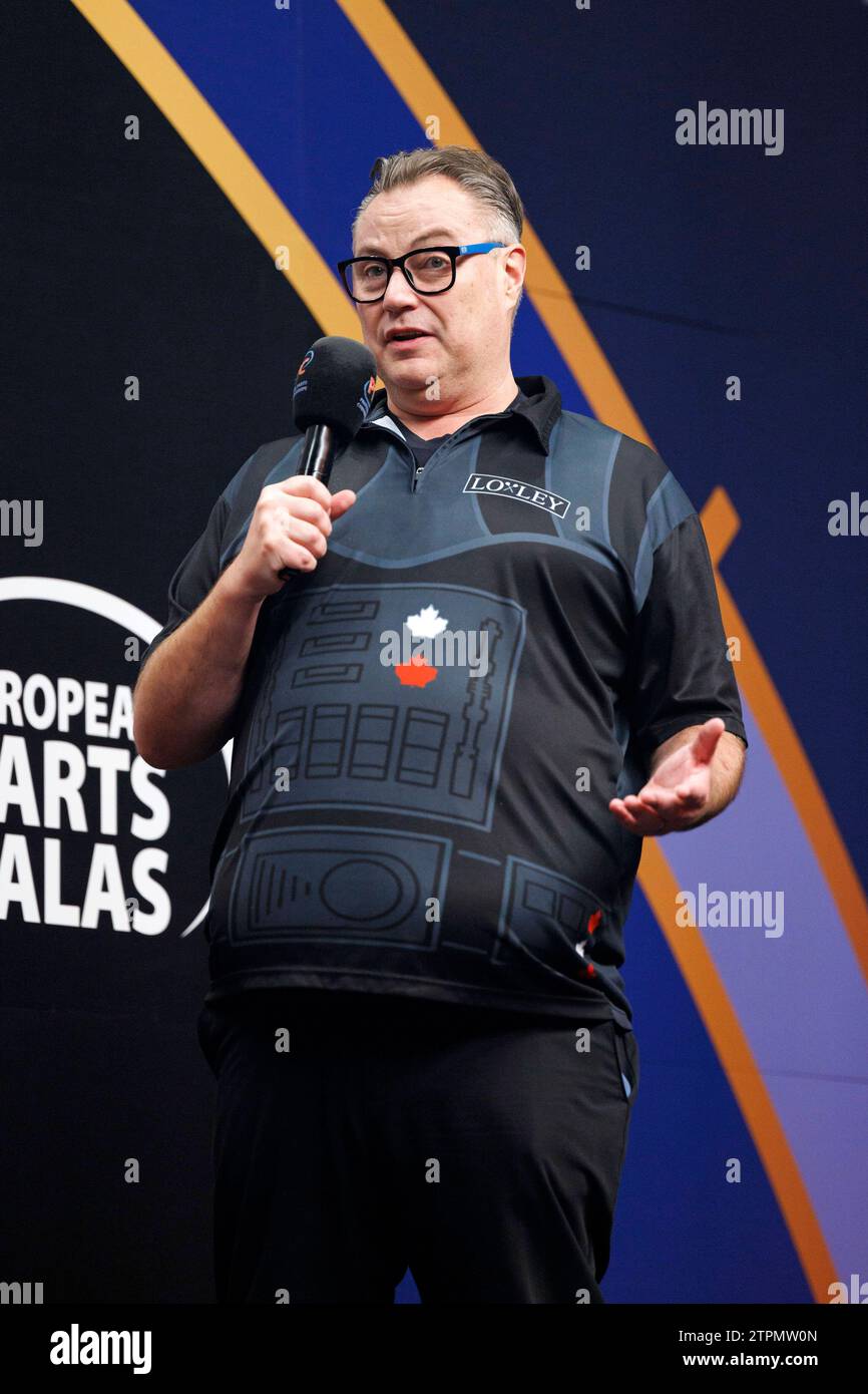 Dartspieler John Part / Darth Maple bei der World Darts Gala 2023 in ...