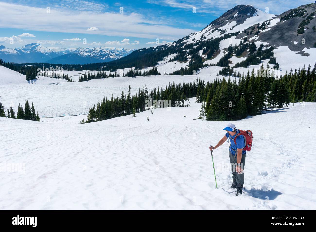 Pathfinding in snow hi-res stock photography and images - Alamy
