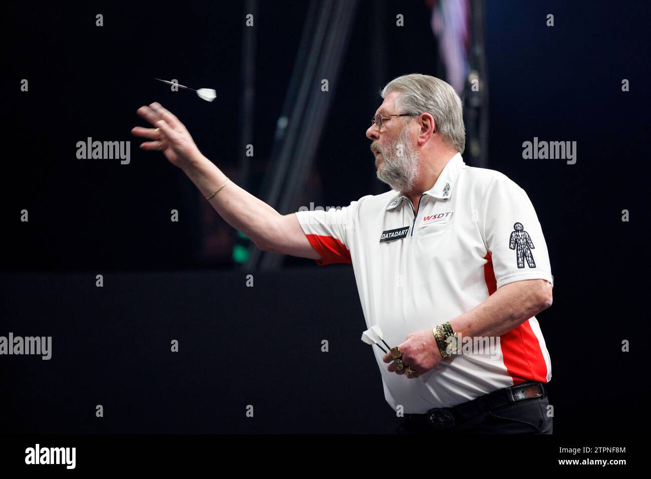 Dartspieler Martin Adams / Wolfie bei der World Darts Gala 2023 in der ...