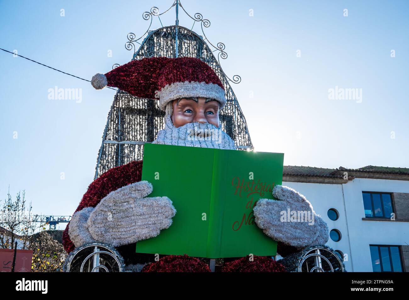 Giant Santa Claus in the city of Porto Stock Photo - Alamy