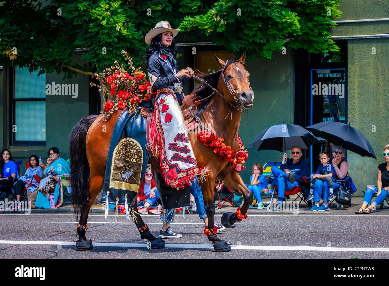 Portland, Oregon, USA - June 10, 2023: Miss Thunder Mountain Pro Rodeo ...