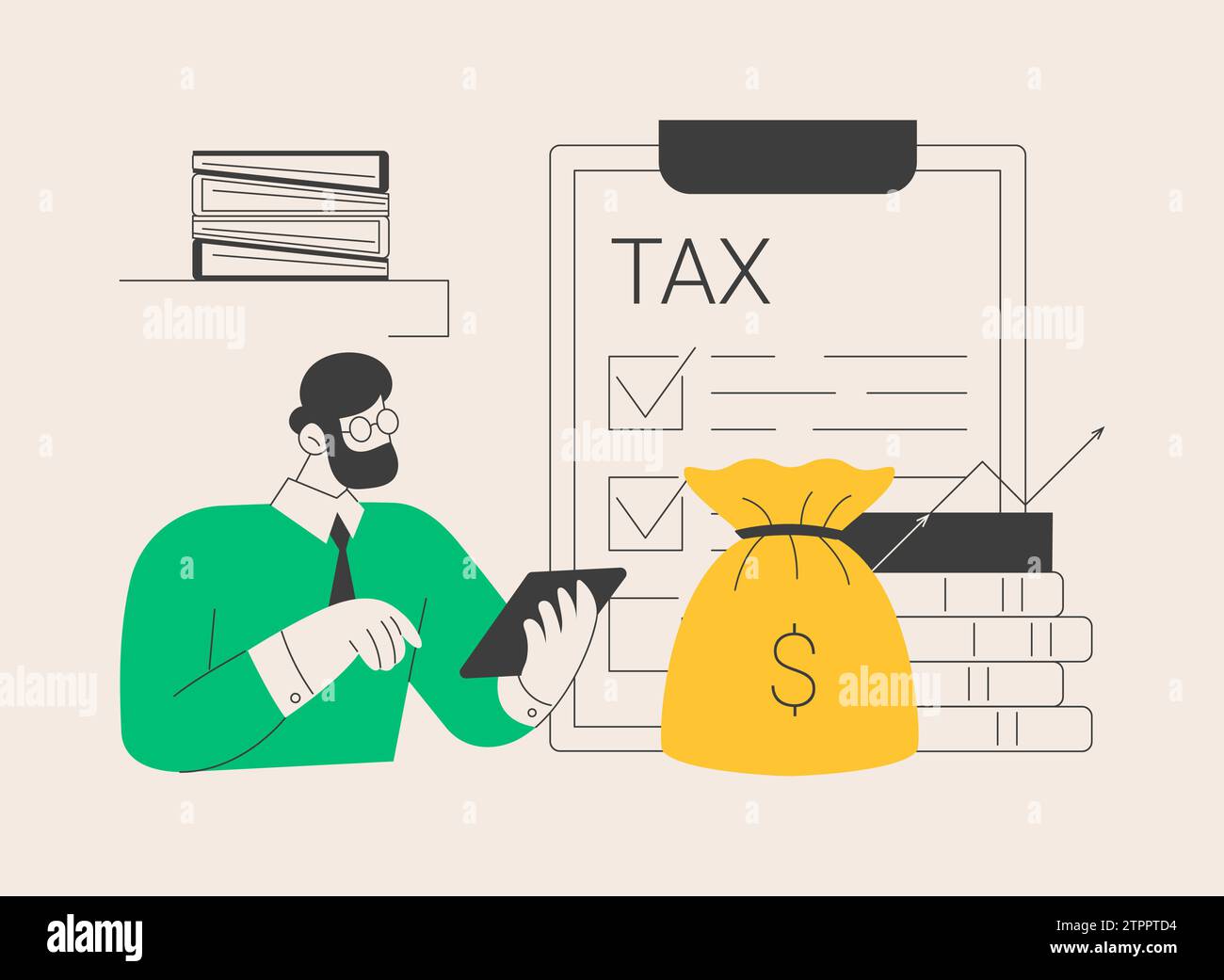 Taxable income abstract concept vector illustration Stock Vector Image ...