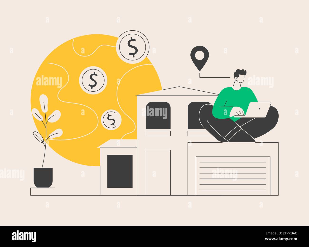 International and non-resident taxes abstract concept vector ...