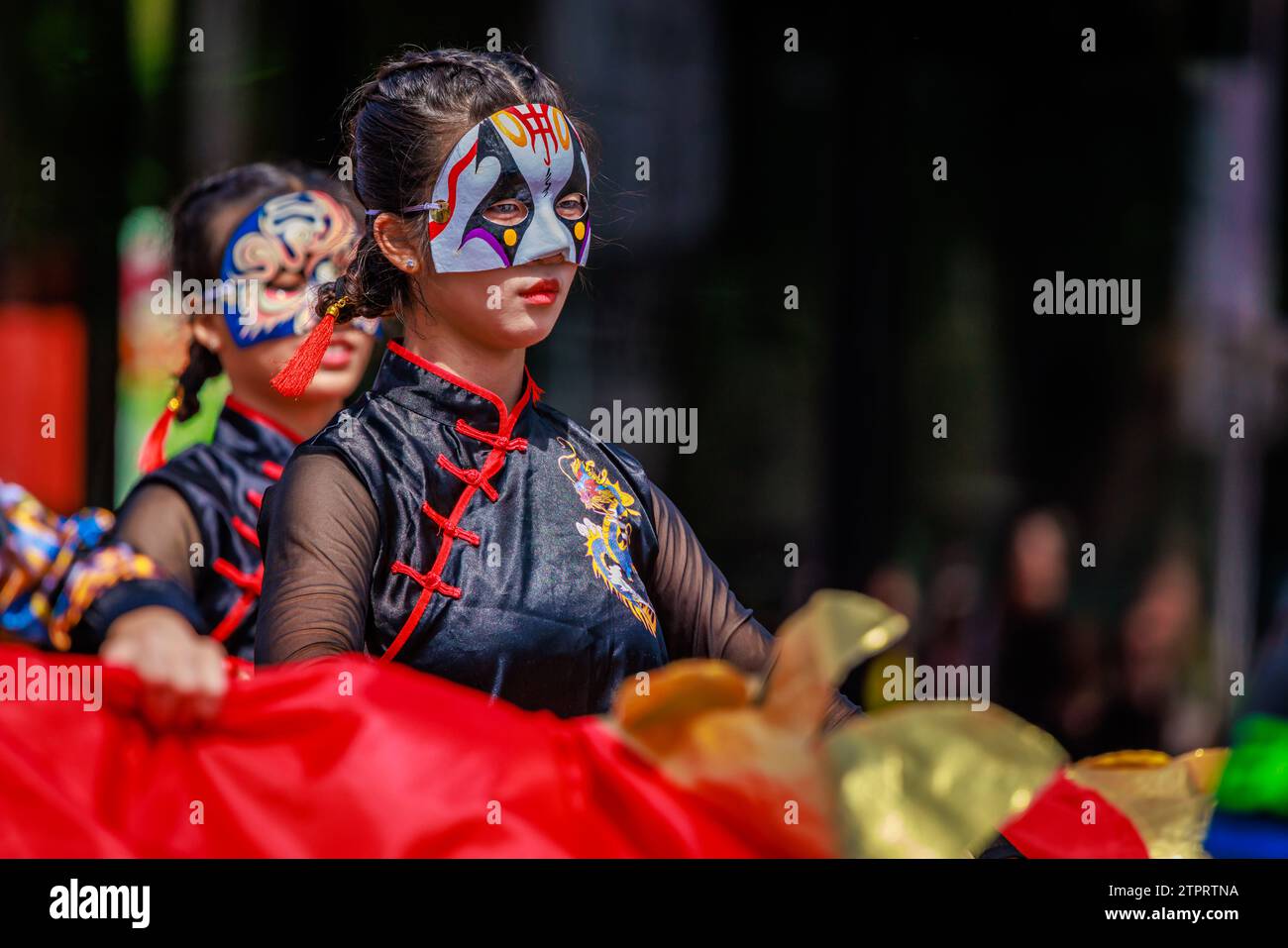 Portland, Oregon, USA - June 10, 2023: Shu-Te High School Marching Band ...