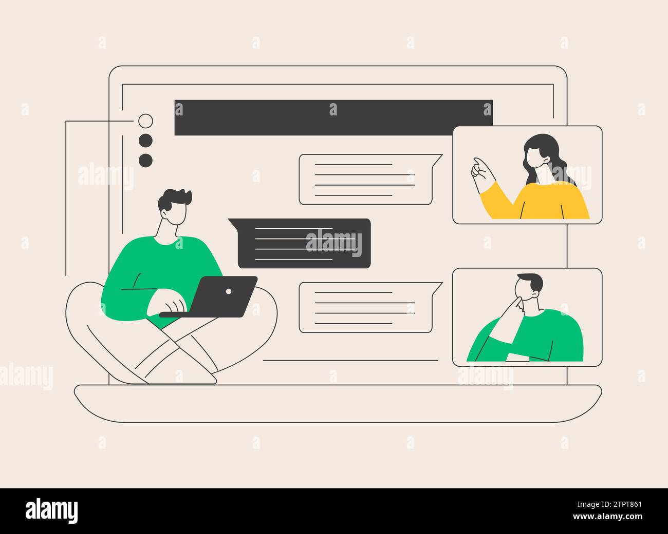 Internet forum abstract concept vector illustration Stock Vector Image ...