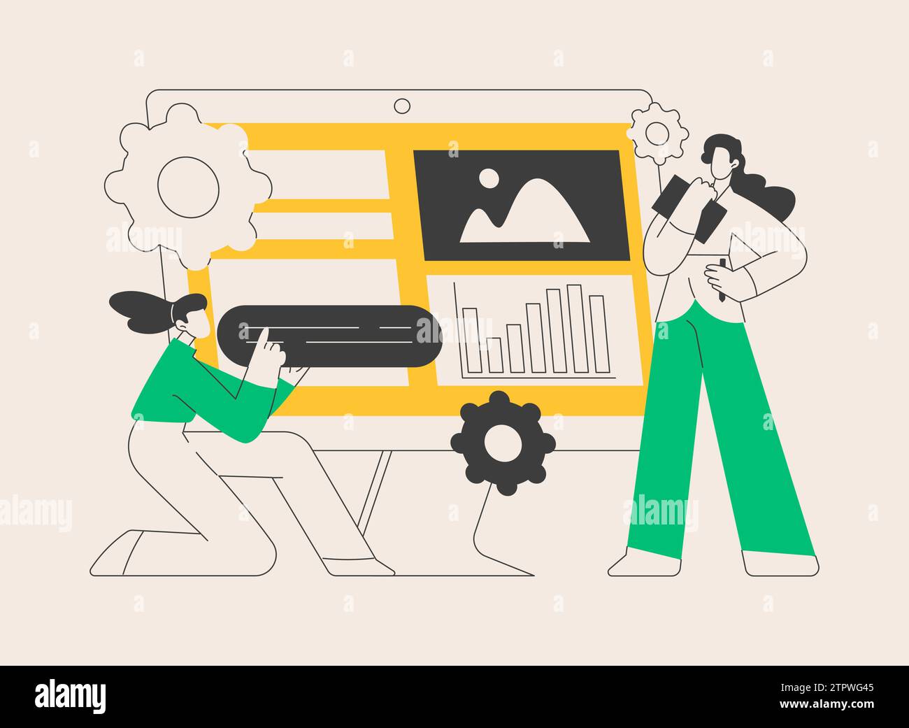 Content aggregator abstract concept vector illustration Stock Vector ...