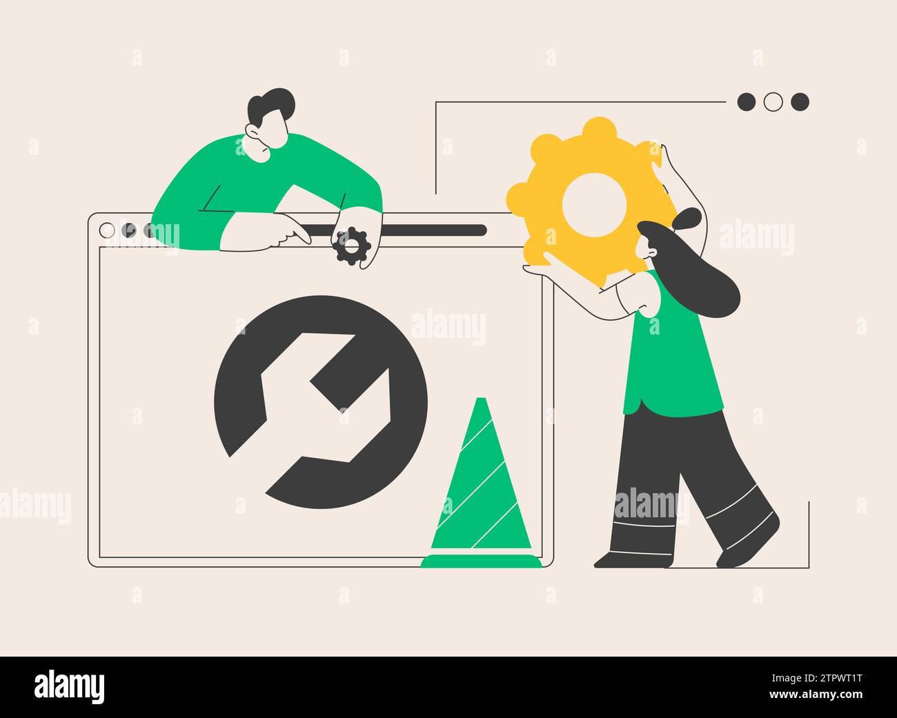 Website maintenance abstract concept vector illustration Stock Vector ...