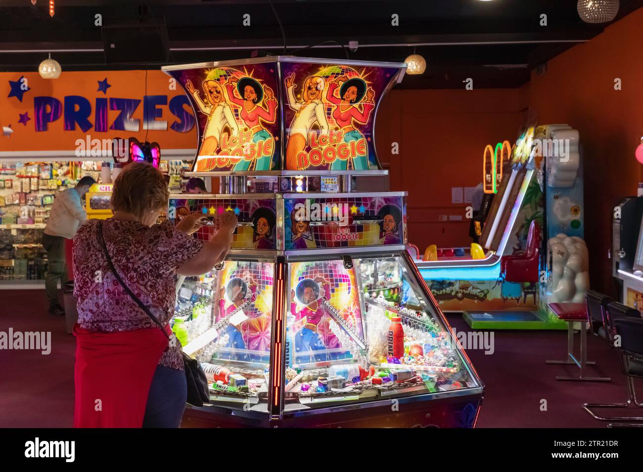 England, East Sussex, Eastbourne, Eastbourne Pier, Amusement Arcade ...