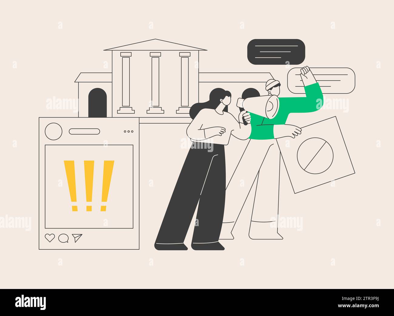 Student activism abstract concept vector illustration Stock Vector ...