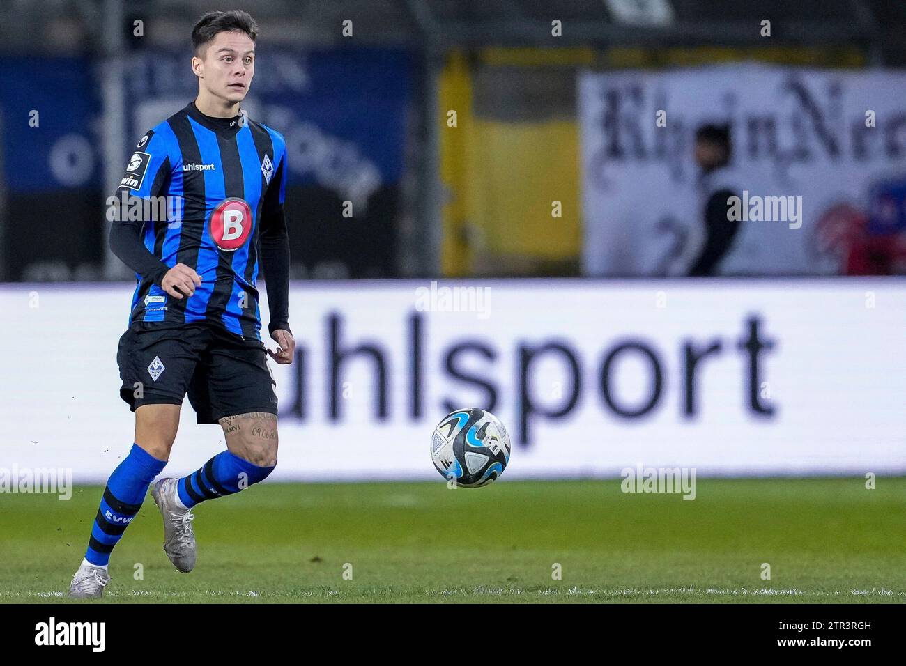 Mannheim, Deutschland. 20th Dec, 2023. Minos Gouras (SVWM, 9), am Ball ...