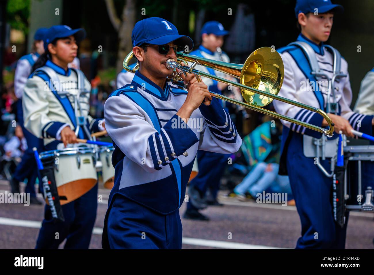 Portland, Oregon, USA - June 10, 2023: Interlake High School Marching ...