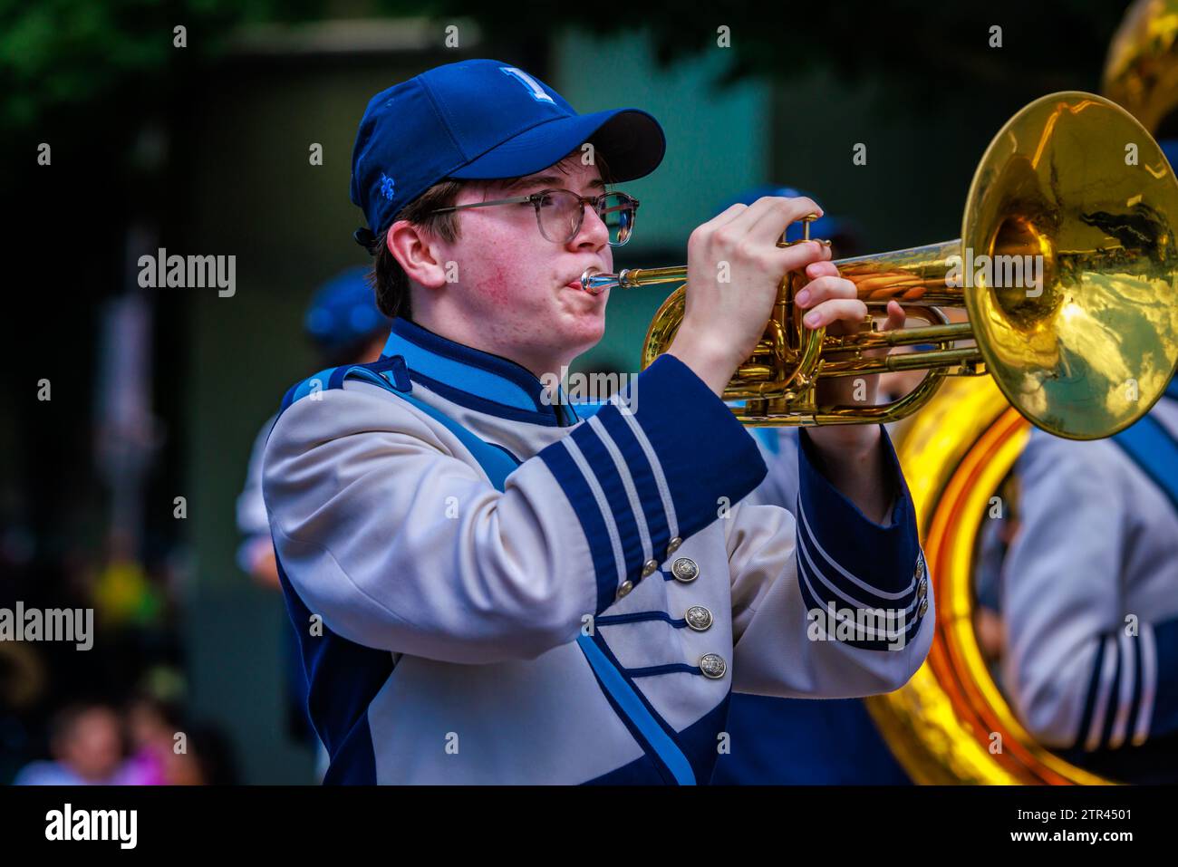 Portland, Oregon, USA - June 10, 2023: Interlake High School Marching ...
