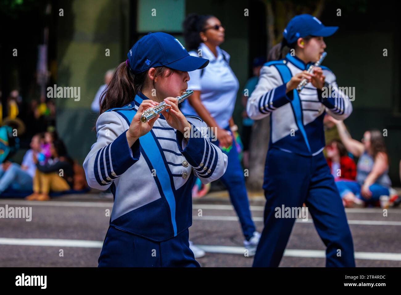 Portland, Oregon, USA - June 10, 2023: Interlake High School Marching ...