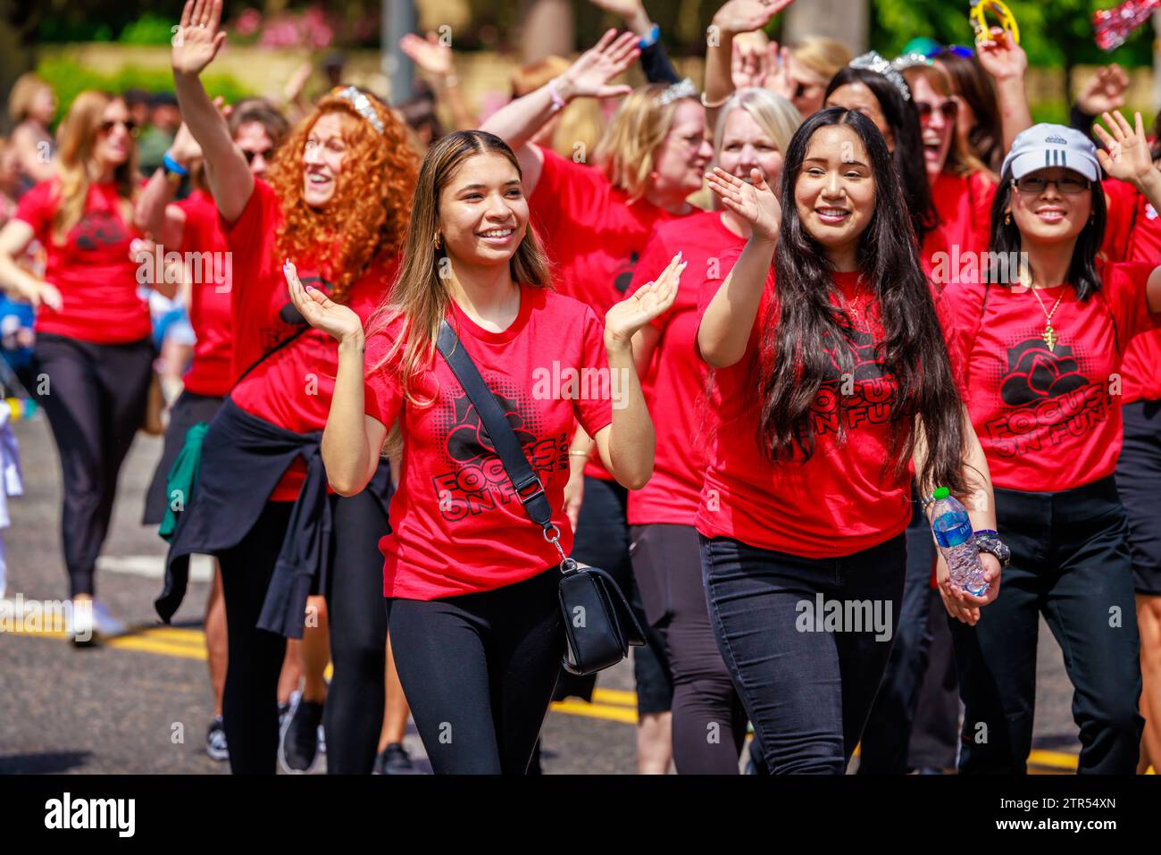Portland, Oregon, USA - June 10, 2023: "Focus on Fun" in the Grand ...