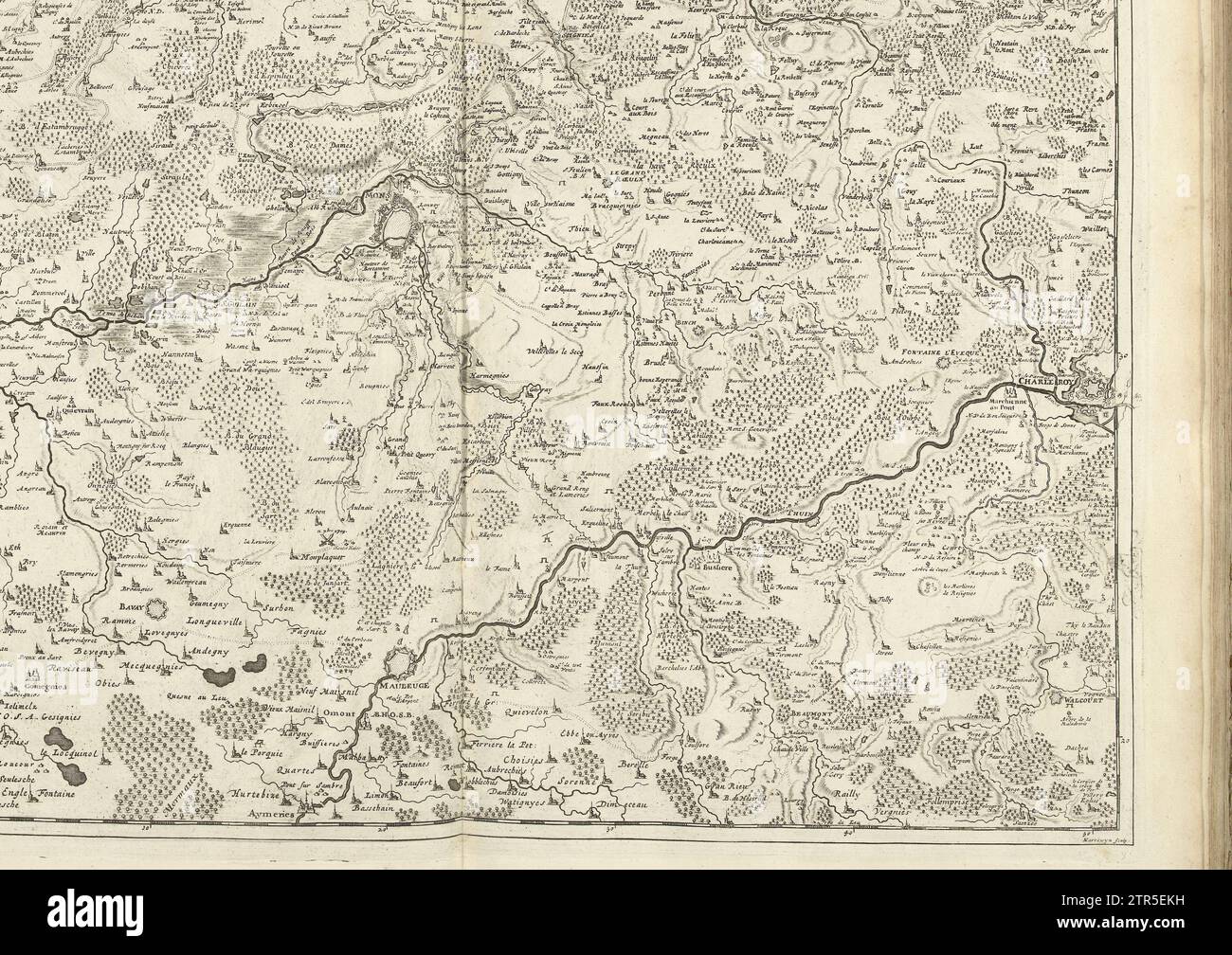 Map of Hainaut and Northern France, 1706, 1706 Map of Hainaut and ...