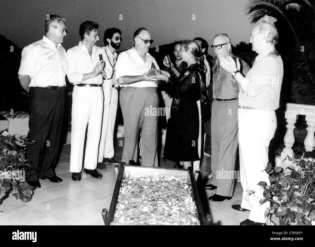 07/24/1986. Cela at the Formentor Prize delivery party, consisting of a ...