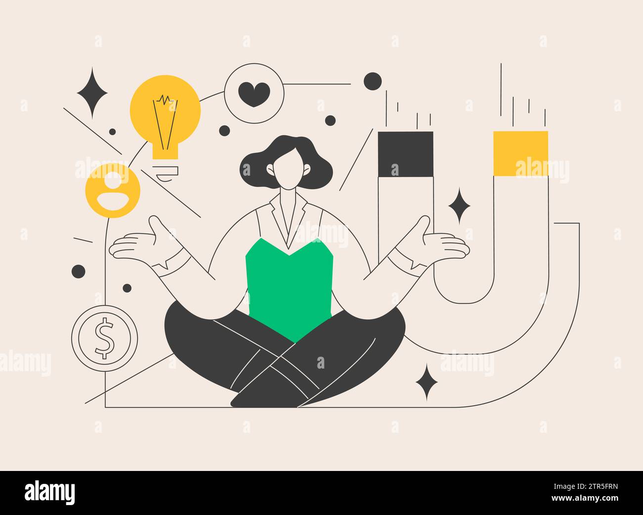 Law of attraction abstract concept vector illustration Stock Vector ...