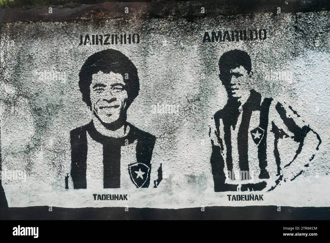 Mural in Botafogo, RIo de Janeiro, Brazil depicting great Botafogo ...