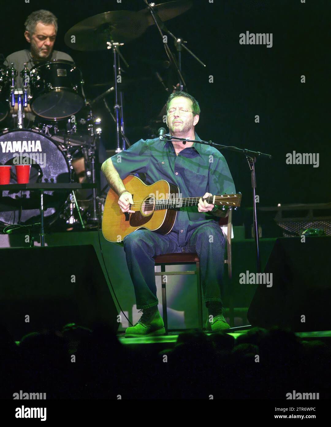 Madrid, 02/22/2001. Eric Clapton concert. Photo: Javier Prieto Archdc ...