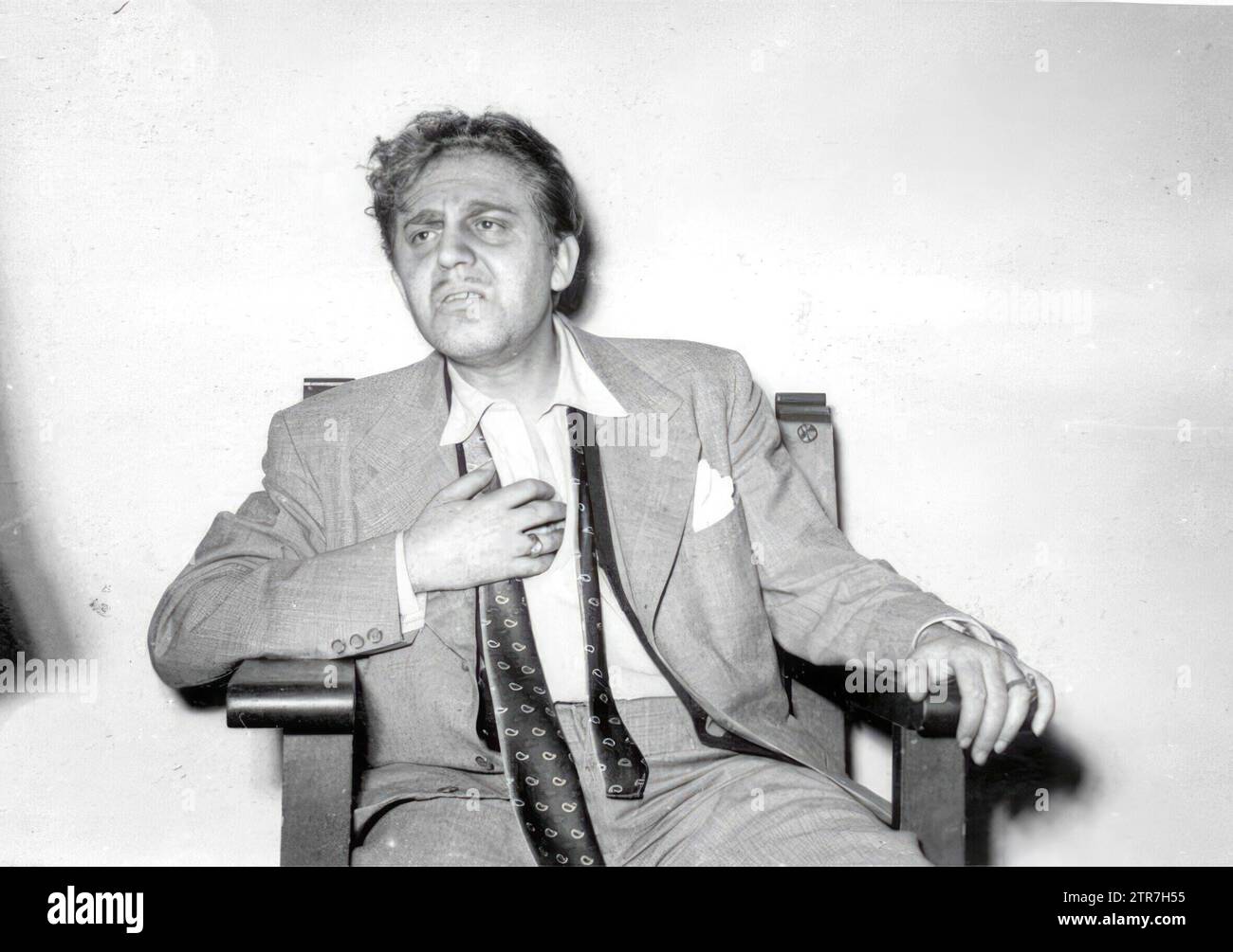 12/31/1951. The actor Carlos Lemos. Credit: Album / Archivo ABC Stock ...