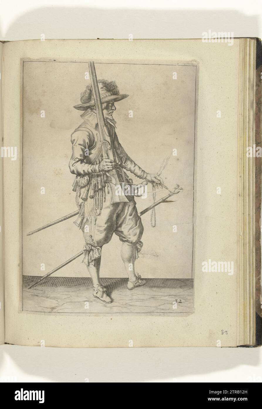 Soldier who holds his musket with his right hand upright (no. 32), ca ...