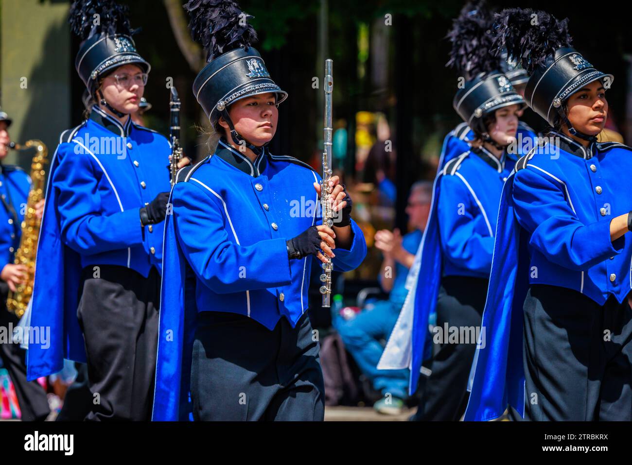 Portland, Oregon, USA - June 10, 2023: Hillsboro High School Marching ...