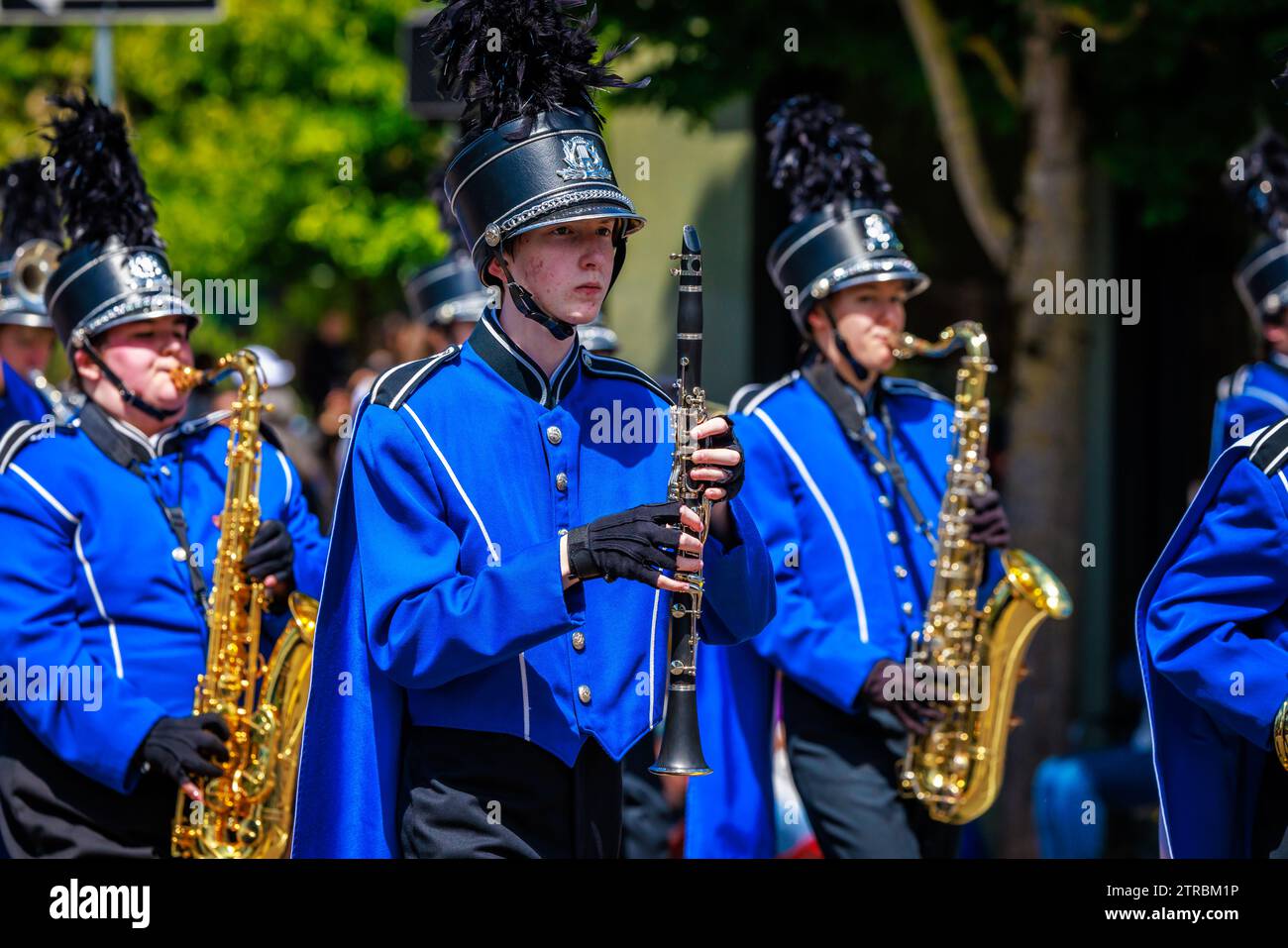 Portland, Oregon, USA - June 10, 2023: Hillsboro High School Marching ...